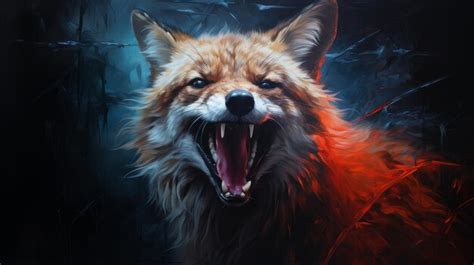 Premium Ai Image Red Fox Portrait Alpha Male