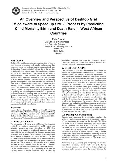 Pdf An Overview And Perspective Of Desktop Grid Middleware To Speed Up Smul8 Process By