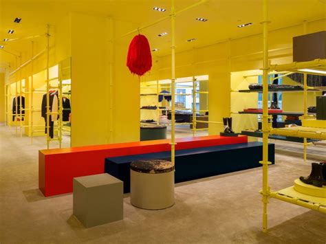 Raf Simons And Sterling Ruby Adds Yellow Scaffolding To Calvin Klein Store