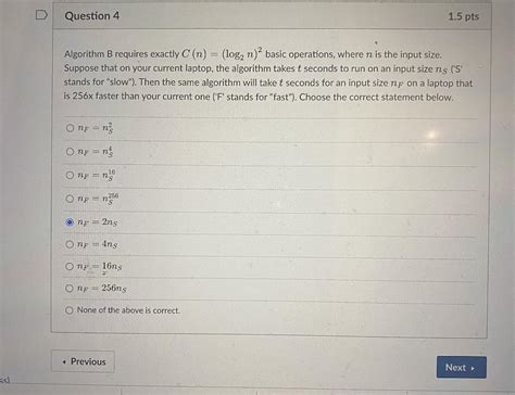 Solved Algorithm B Requires Exactly Cnlog2n2 Basic