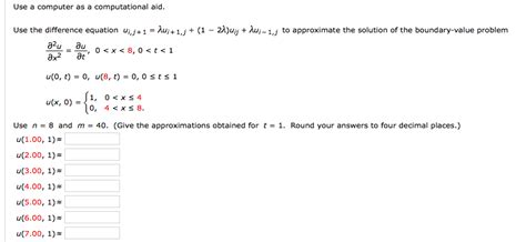Solved Use A Computer As A Computational Aid Use The