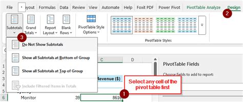 How To Remove Subtotal In Excel Pivot Table Suitable Cases Excel Insider