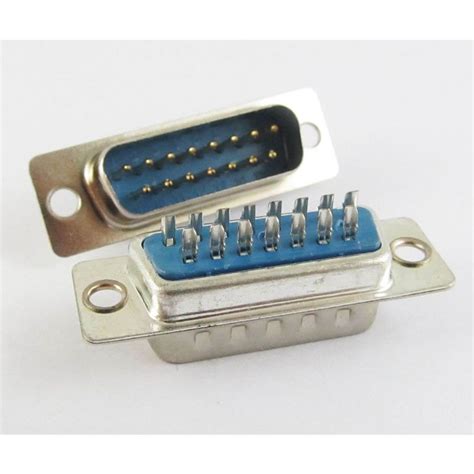 ชุดหัวประกอบ 1sets Parallel Serial Port Db15 15pin 15 Way D Sub Female