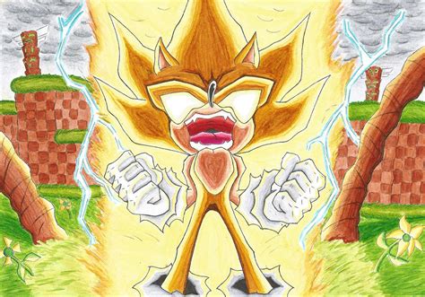 Super Sonic Transformation Colored By Gojira19 On Deviantart
