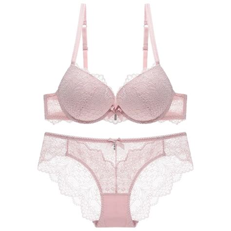 Сексуальное женское нижнее белье кружевной прозрачный комплект из бюстгальтера и трусиков пуш