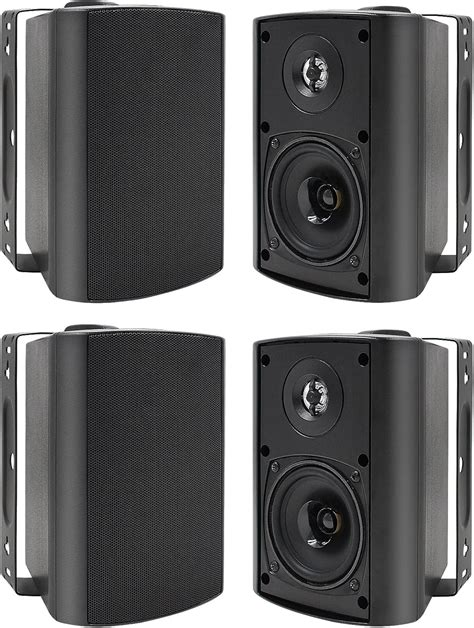 Herdio 400watts Enceintes Dextérieur Bluetooth 4 Pouces Haut Parleurs