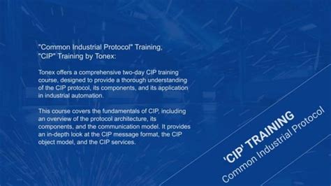 Common Industrial Protocol Cip Training Pptx Technology And Computing