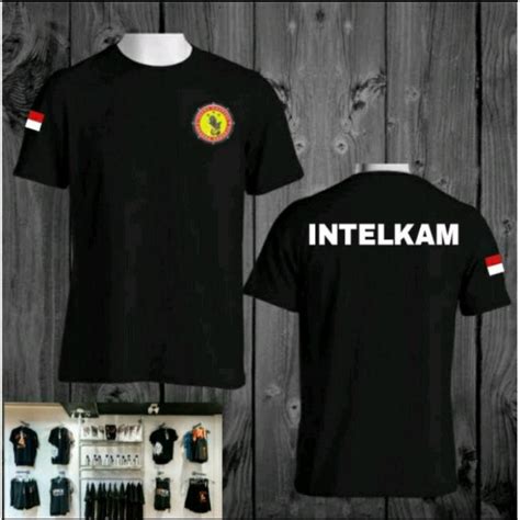 Jual Kaos Intelkam Sablon Putih Intel Negara Shopee Indonesia