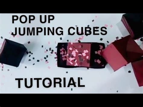 Pop Up Jumping Cubes Tutorial DIY YouTube