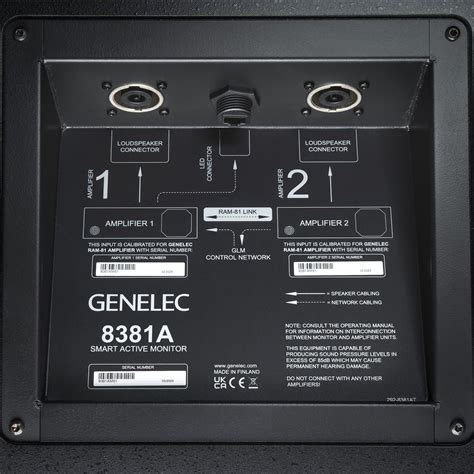 Genelec 8381a Main Monitor Black