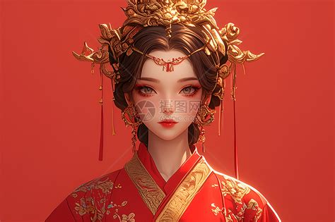 公主装扮的复古女孩插画图片下载 正版图片 摄图网