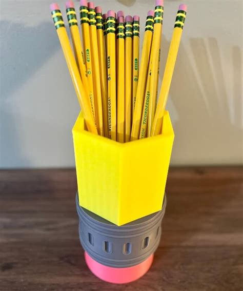Pencil Holder Stl For 3d Printing Great For Teachers Ts Etsy