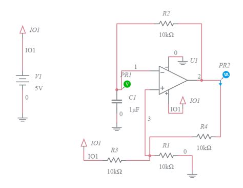 Oscilador De Onda Quadrada Com Amp Op Multisim Live