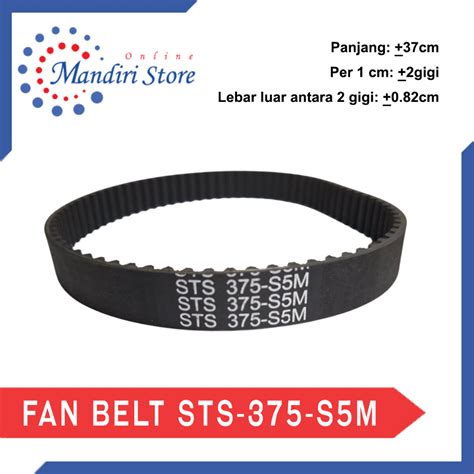 สายพานไทม์มิ่งสายพานพัดลม Sts 375 S5m Close Loop Shopee Thailand