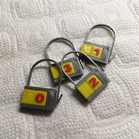 Numbered Locks By Shr3d Eu Download Free Stl Model