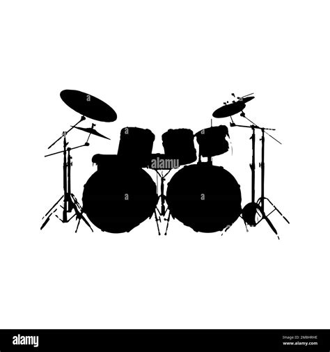 Drum Icon Simple Style Music Festival Ticket Poster Background Symbol
