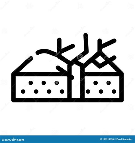 Nature Drought Line Icon Vector Symbol Illustration Stock Vector Illustration Of Garbage Acid