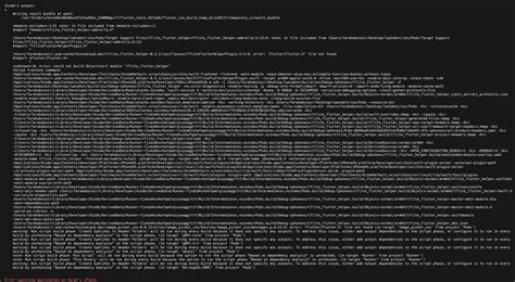 Flutter Ios Build Fails On Real Device Flutterflutterh File Not