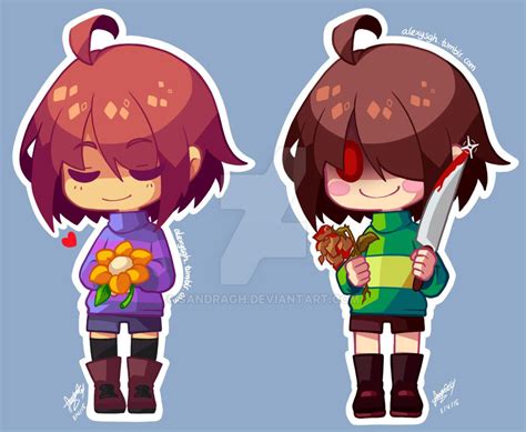 Frisk Chara Chibis By Sandragh On Deviantart