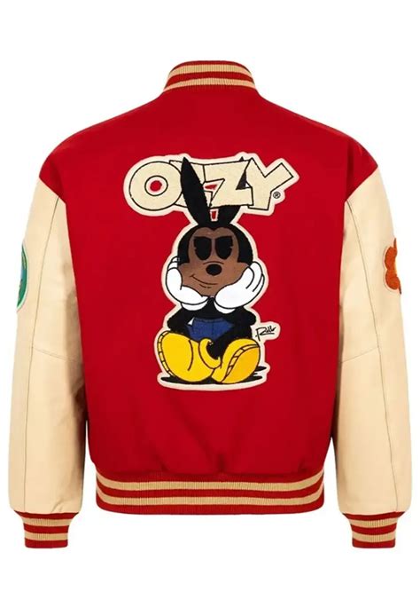 Rello Red Varsity Bomber Jacket Lerenjack