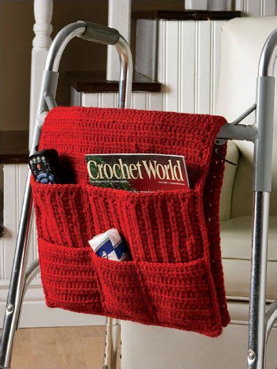 Crocheted Walker Caddy Pattern Diy Crochet Bag