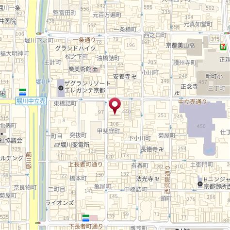 京都府京都市上京区中立売通油小路東入甲斐守町100 の地図 Mapfan