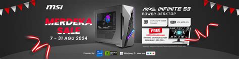 Promo Msi Merdeka Sale Gratis Gaming Monitor