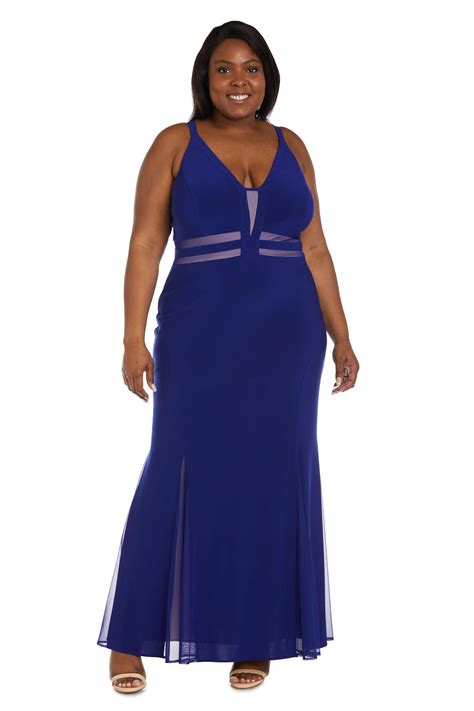 Electric Blue Nightway Plus Size Long Formal Evening Dress 22033w For
