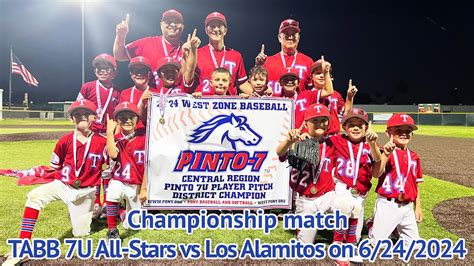 Tabb All Star Vs Los Alamitos All Star At Los Alamitos Youth Baseball