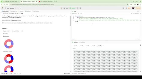 3208 Alternating Groups Ii Sliding Window Youtube