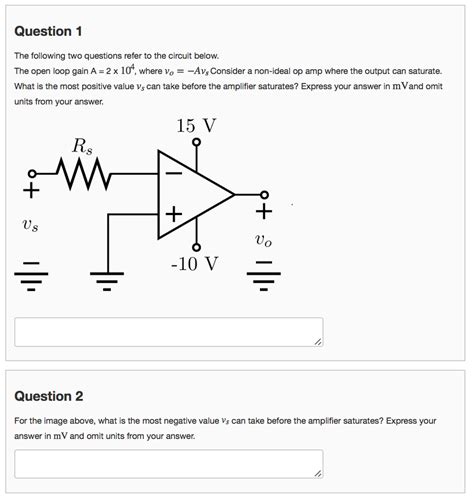 Solved The Following Two Questions Refer To The Circuit