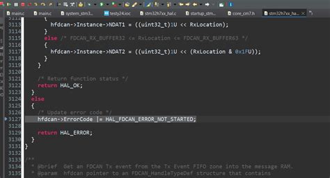 Solved Stm32h750xbhx Canfd Callback Problem Stmicroelectronics