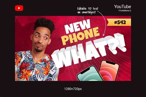 Youtube Thumbnails With D Text Design Cuts