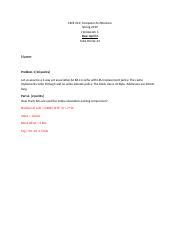 Hw Sol Docx CSCE Computer Architecture Spring Homework Due April Total Points