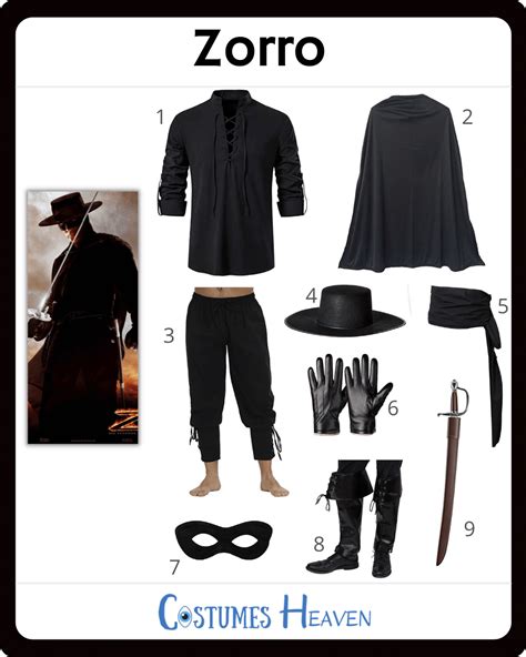 Zorro Costume Mask