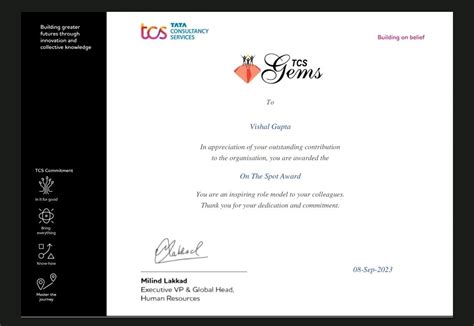 Vishal Gupta On Linkedin Received On The Spot Award🏅 On My Latest