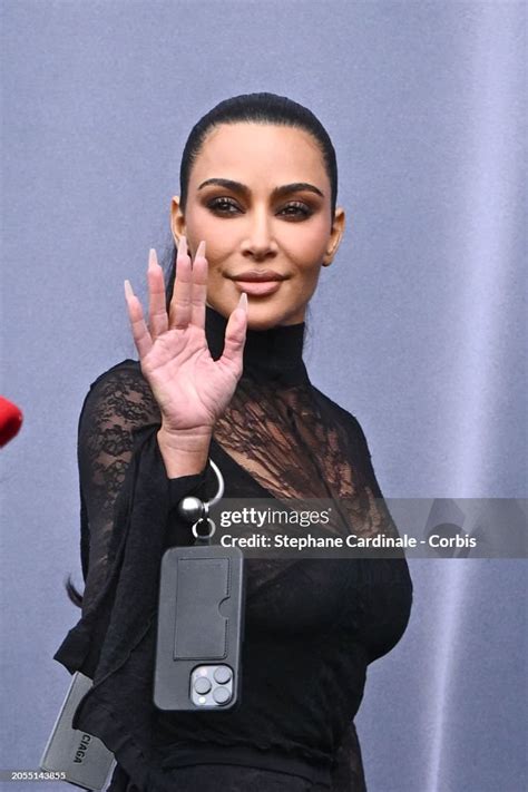 Kim Kardashian Attends The Balenciaga Womenswear Fallwinter News