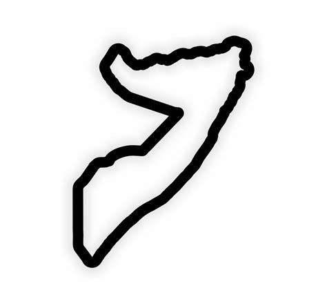 somalia map flag outline sticker for laptop book fridge guitar