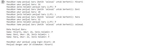 Program Python Sederhana Menggunakan Struktur Data Sri Mulyaningsi Ali Universitas Negeri