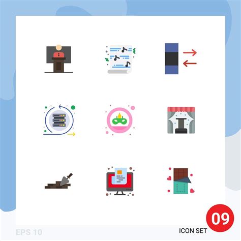 User Interface Pack Of 9 Basic Flat Colors Of Sprint Iteration Funny