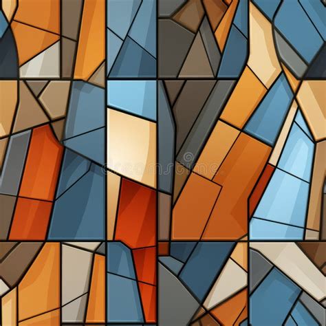 Abstract Stained Glass Pattern With Different Colors Stock Illustration Illustration Of
