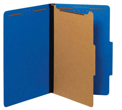 Letter Size 1 Division 4 Part Classification Folder Dark Blue Econo Office And School Supplies Ltd