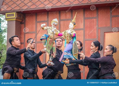 Bangkok Thailand â€“ 28 May 2019 Joe Louis Traditional Thai Puppet