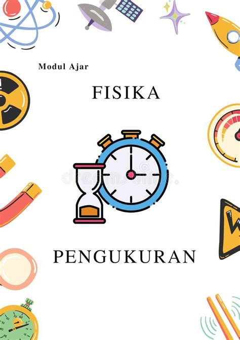 Cover Module Teaching Physics Measurement Stock Illustration