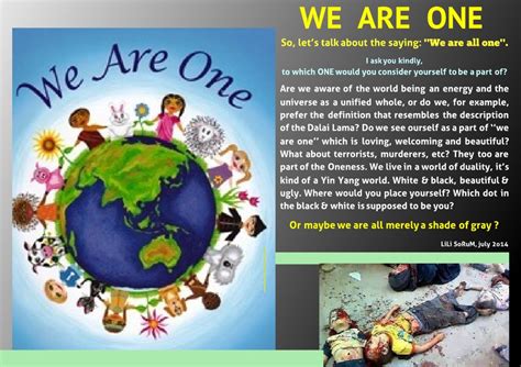 We Are All One Lili Sorum