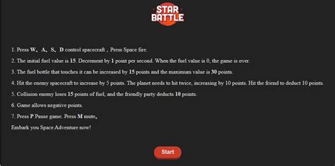 Simple Space War Game In Javascript Free Source Code Sourcecodester