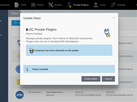 private plugins plugin october cms
