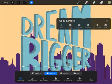 how to crop resize cut and copy in procreate adventures with art