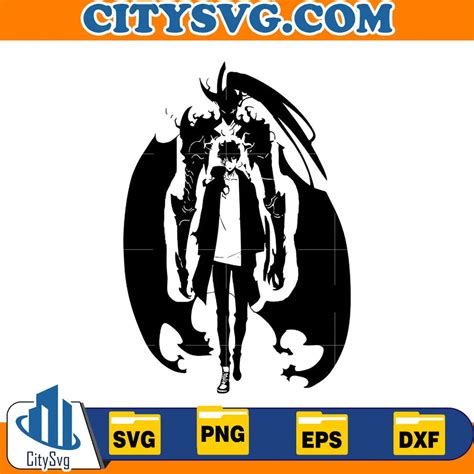 Sung Jin Woo Igris Svg Solo Leveling Svg Anime Svg Digital Download