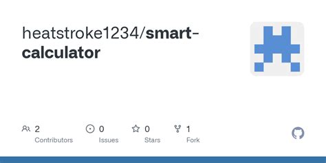 Github Heatstroke1234smart Calculator